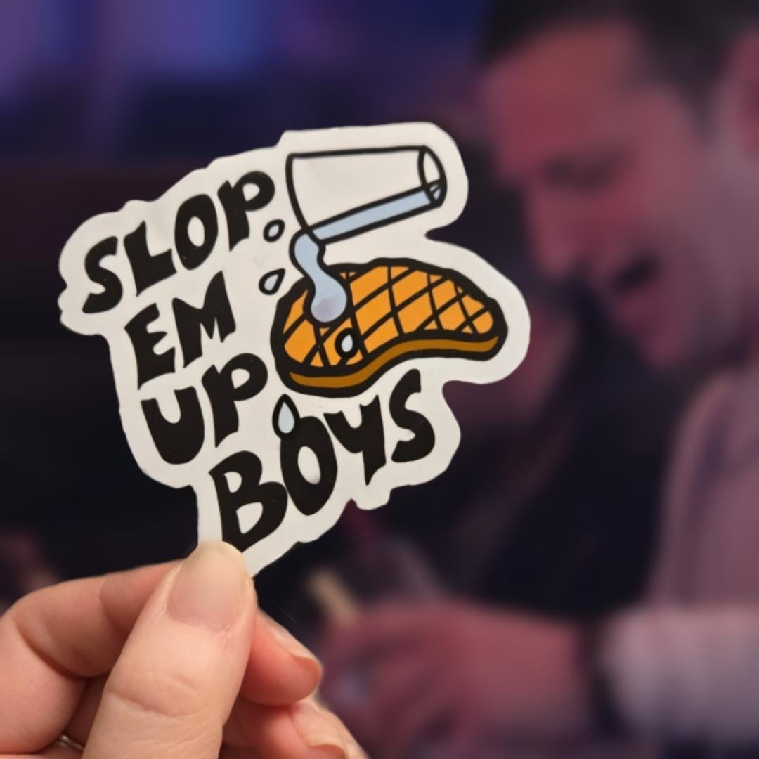 Slop Em up Boys Sloppy Steaks Sticker - Etsy