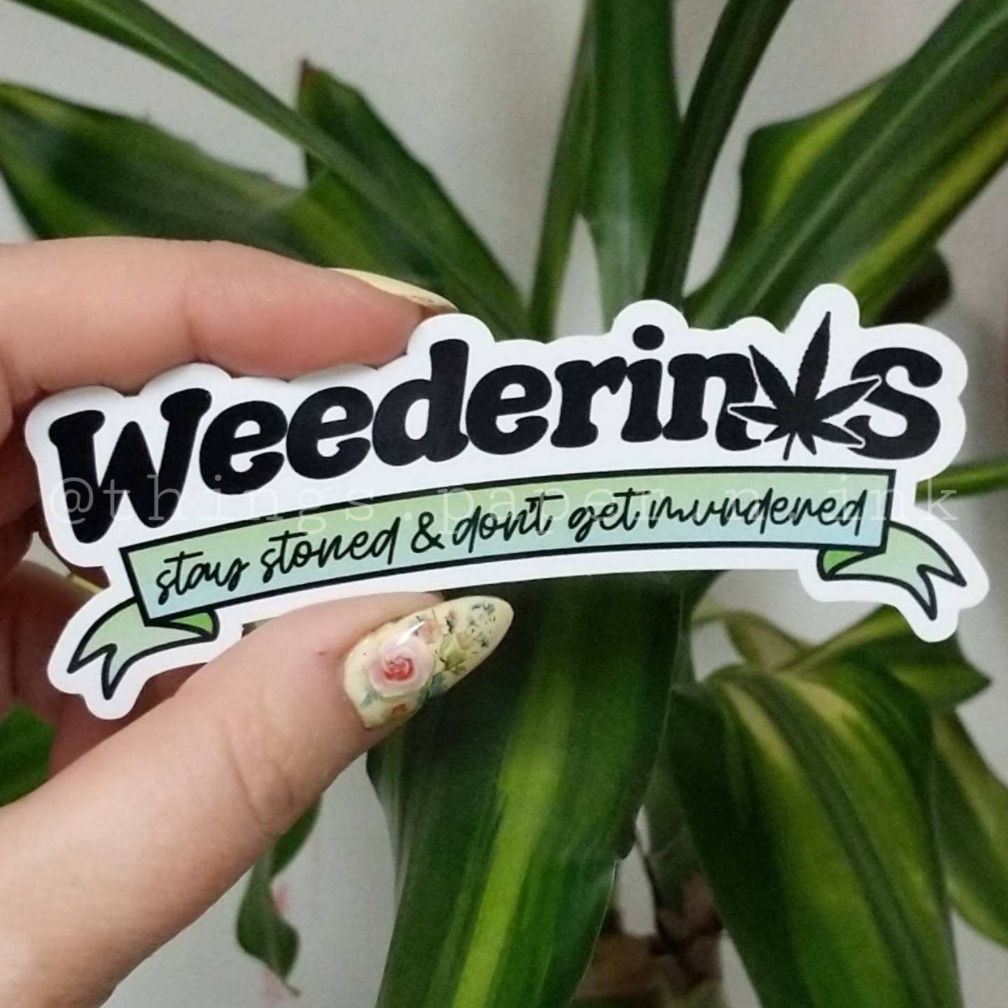 Weederino Sticker My Favorite Murder Murderino Gift Stoner | Etsy
