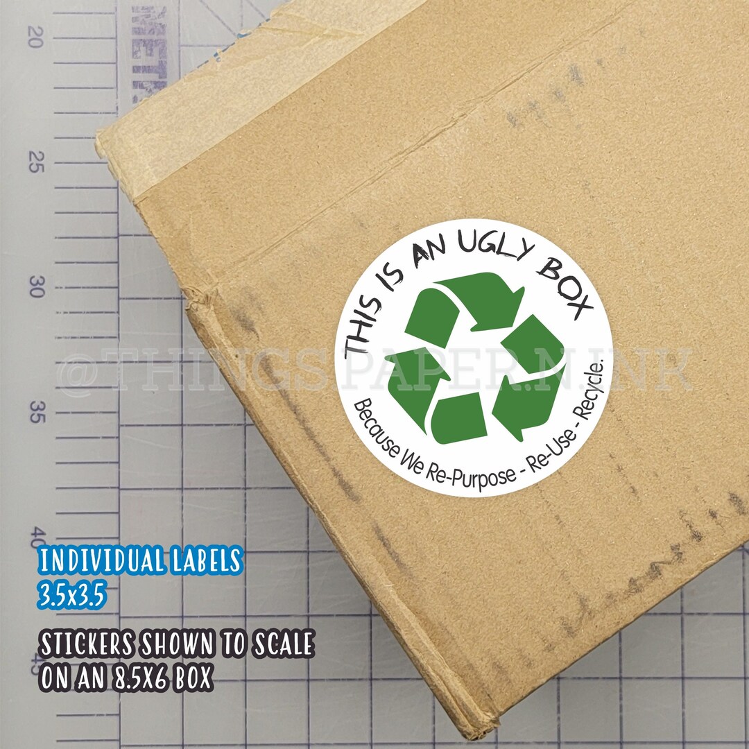 Ugly Box Packaging Labels BULK - Etsy