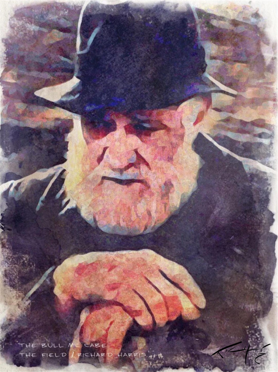 Richard Harris, Irish Actor, Portrait Print - Direct From the Artist - Etsy