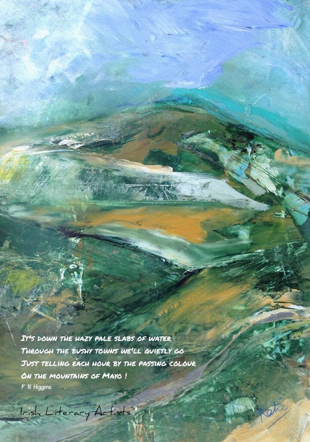 Foxford Hills Mayo, Irish Landscape, Print Poster Direct From the ...