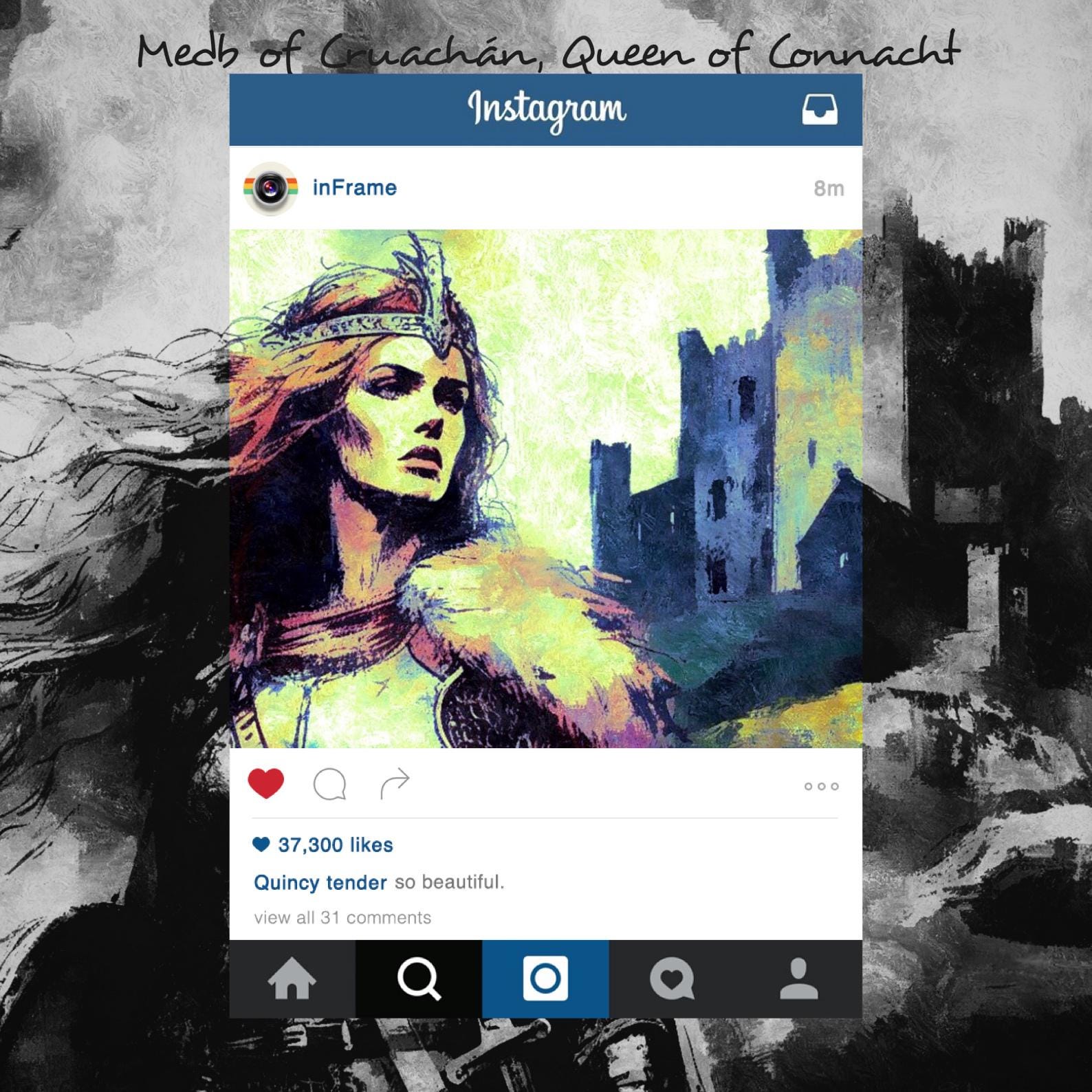 Queen Maeve of Connacht, Print Poster - Direct From the Artist - Etsy