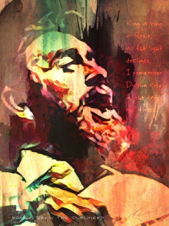 The Dubliners Ronnie Drew Print Poster Direct From the | Etsy