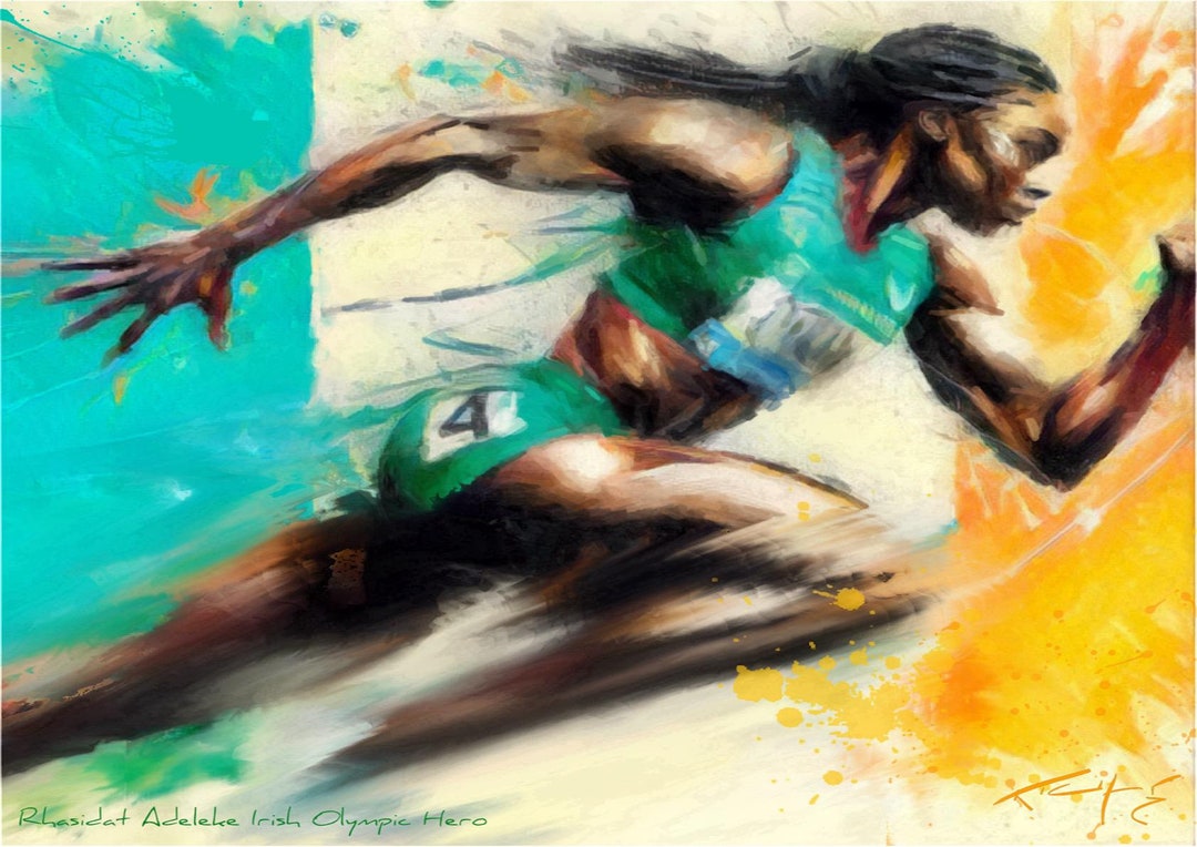 Rhasidat Adeleke Irish Sprinter Print Poster - Etsy