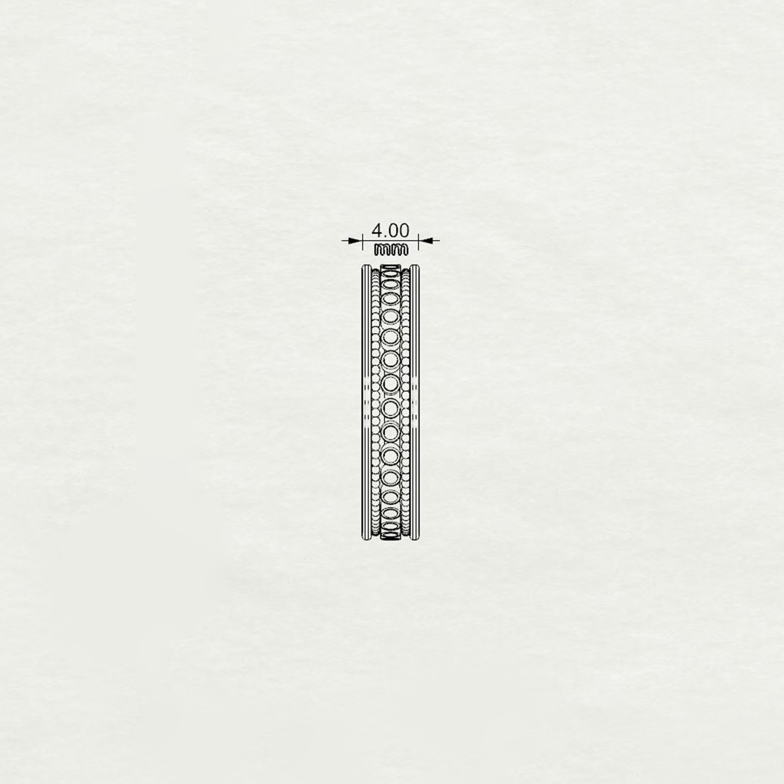 4mm Ruby Eternity Band, Ruby Pave Ring, Byzantine Ruby Ring, Ruby Solid ...