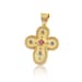 Ruby Sapphires Byzantine Cross, Greek Cross, Gold Cross, Orthodox Cross ...
