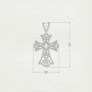 Ruby Sapphire Emerald Cross, 18K Solid Gold, Byzantine Cross, Greek ...