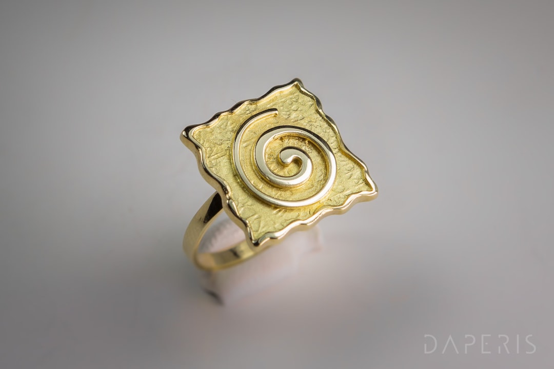Greek Spiral Ring 14K Solid Gold-high Quality Handmade Product, Ancient ...
