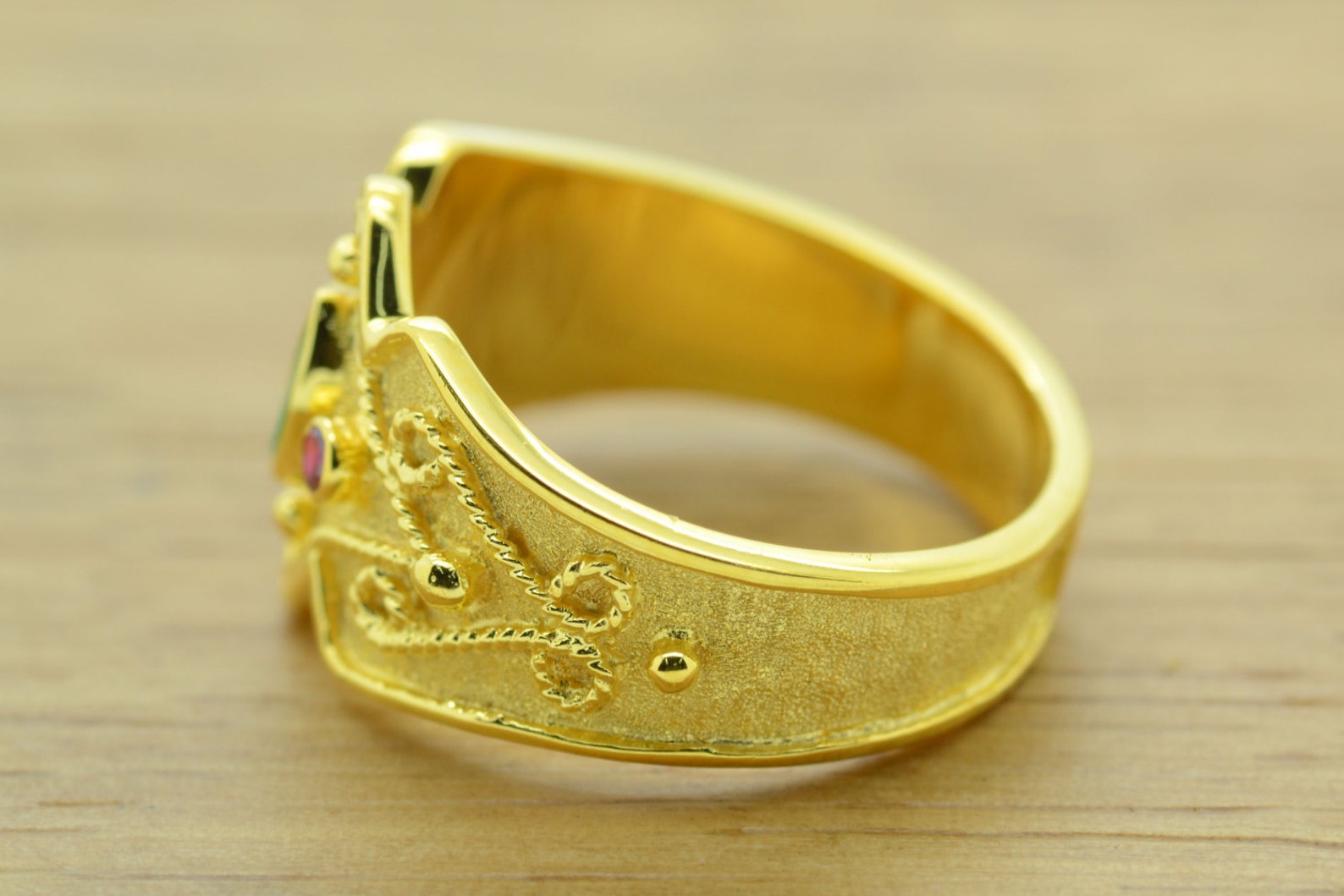 Unique Engagement Yellow Gold Rings Bridal Gemstone Ring - Etsy