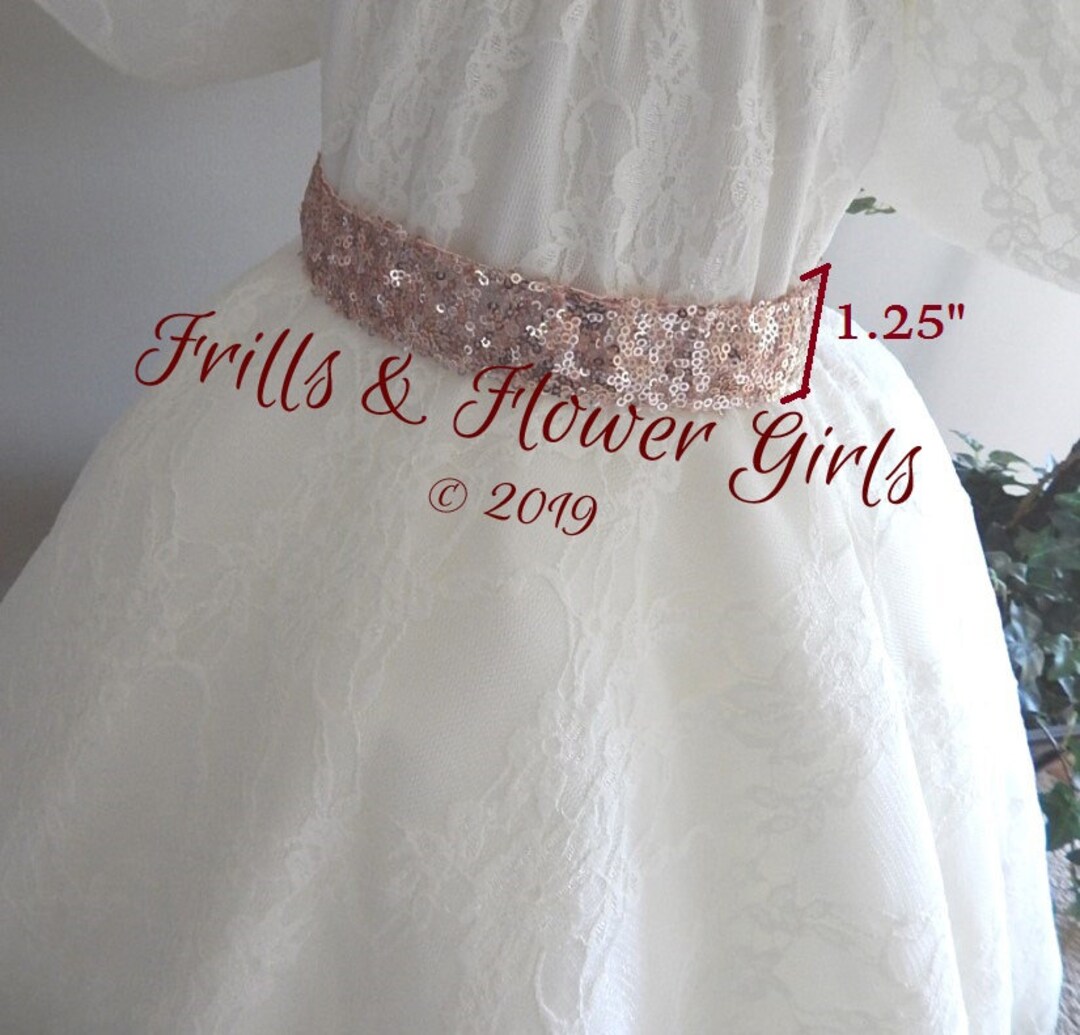 Sequin Sash Bridal Sash Maternity Sash 1.25 Wide Sequin Belt Custom ...