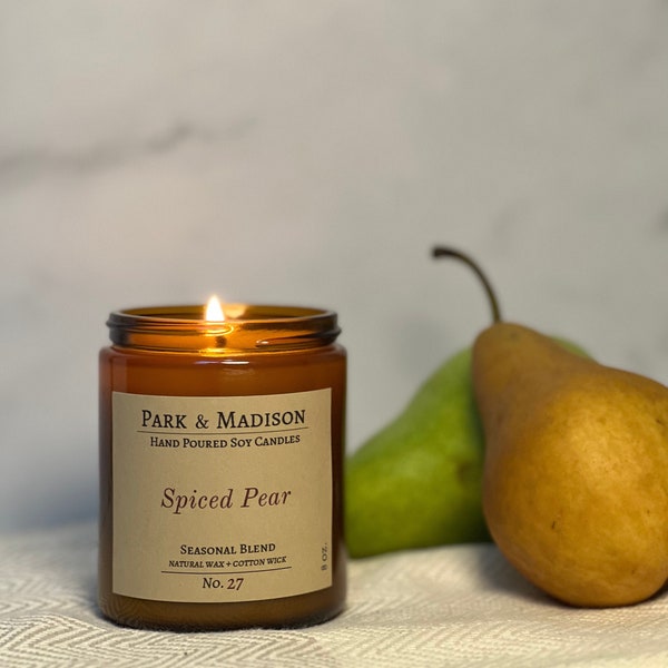 Spiced Pear Candle - Etsy
