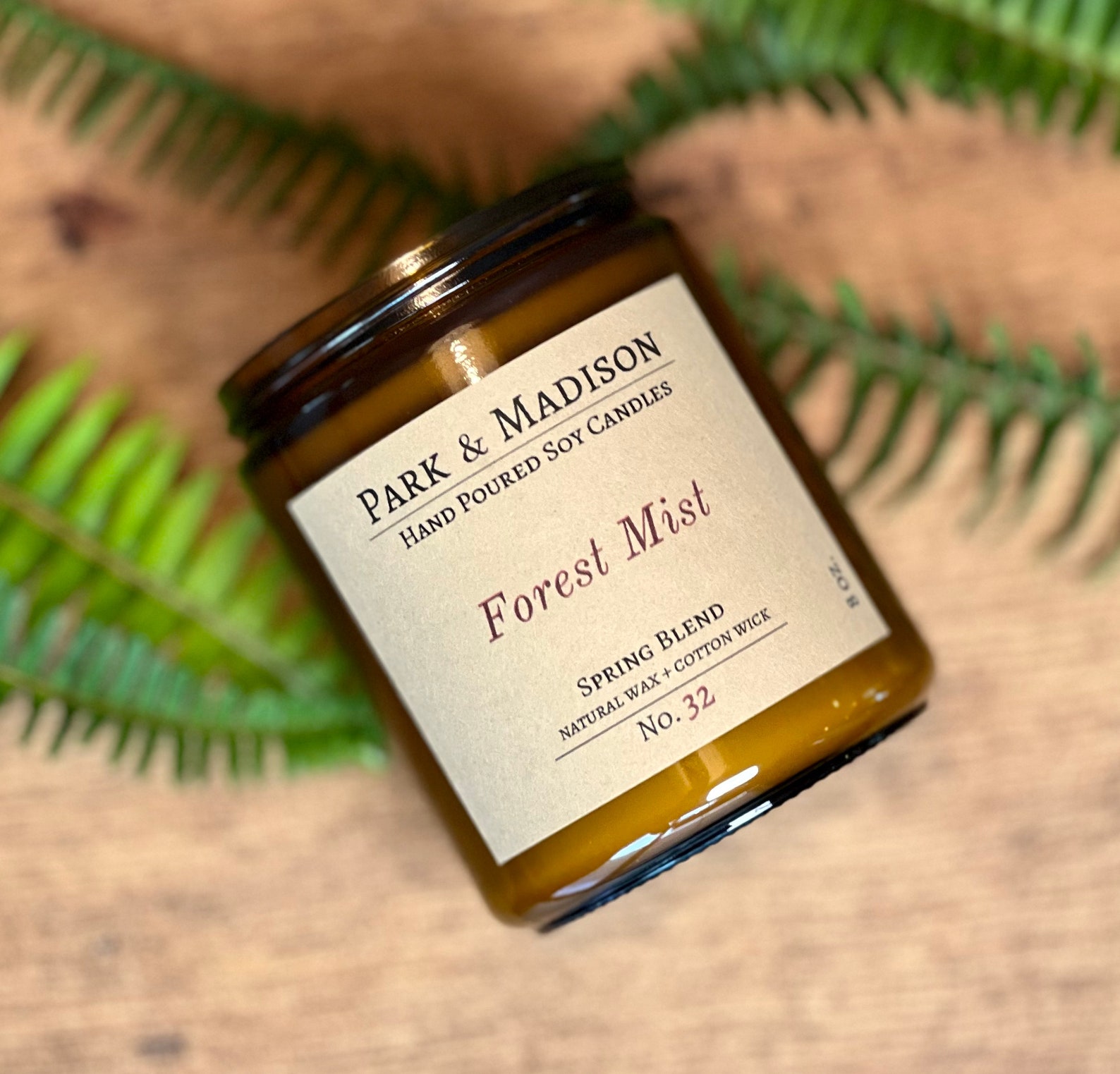 Forest Mist Soy Candle: Woodland Moss & Fresh Florals - Etsy
