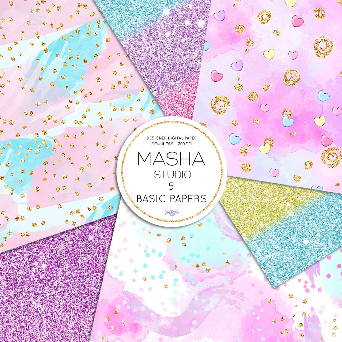 Sweet Sugar Candy Land Digital Papers Candy Digital Papers Candy Girl ...