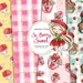 Strawberry Digital Papers, Seamless Strawberry Pattern, Strawberry Girl ...