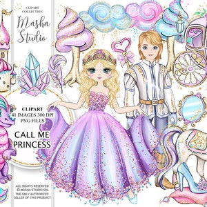 Princess Clipart, Prince Clipart, Castel Clipart, Dragon Clipart ...