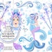 Ice Queen Mermaids Clipart, Mermaid Clipart, Mermaid Planner Stickers ...