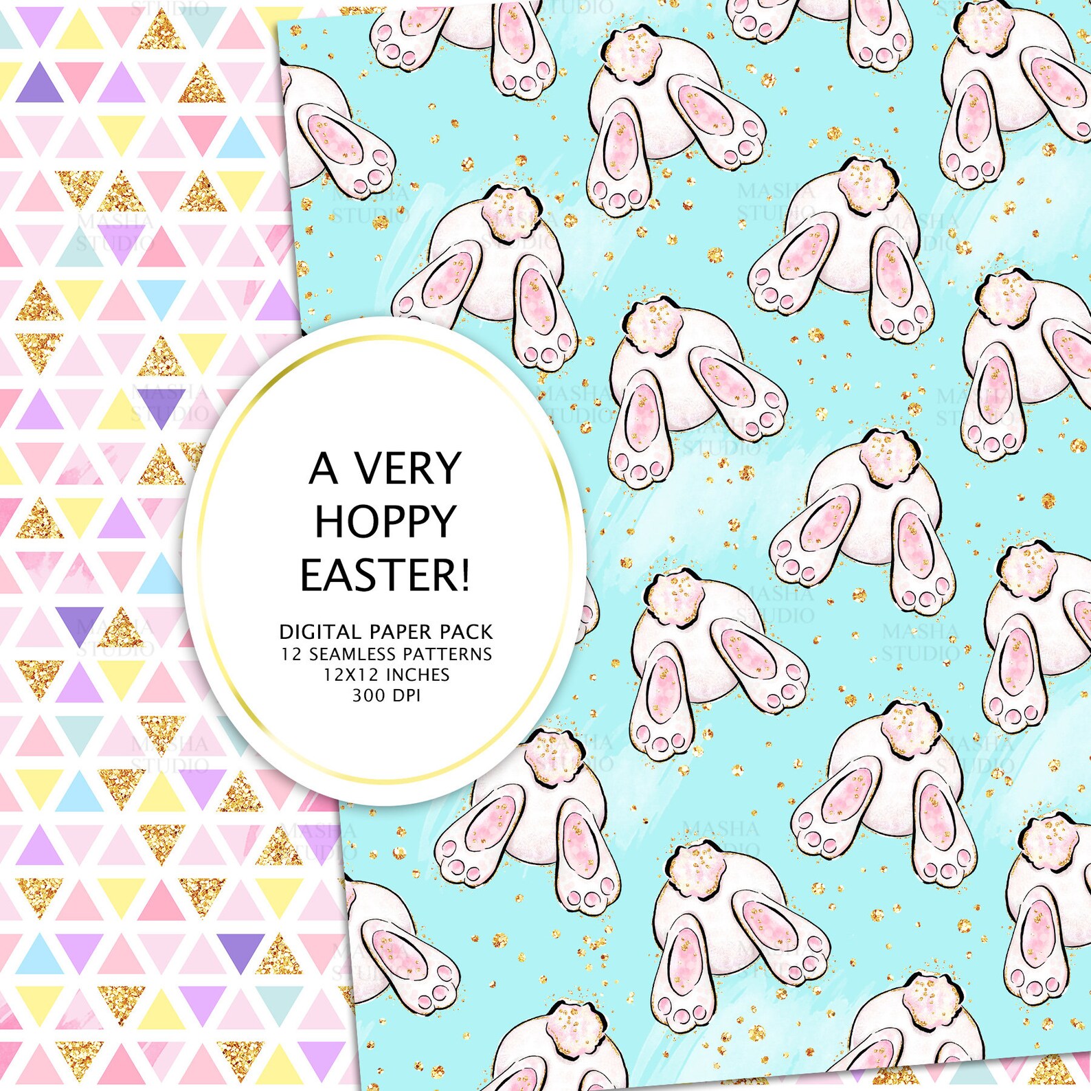 Easter Digital Papers 2021 Easter Background Easter Seamless - Etsy