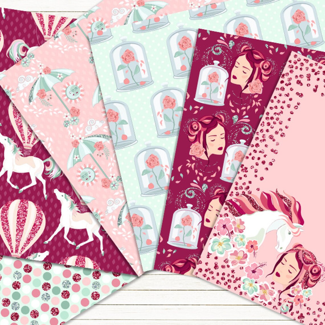 Whimsical Digital Paper: endless Dreams With Owl - Etsy