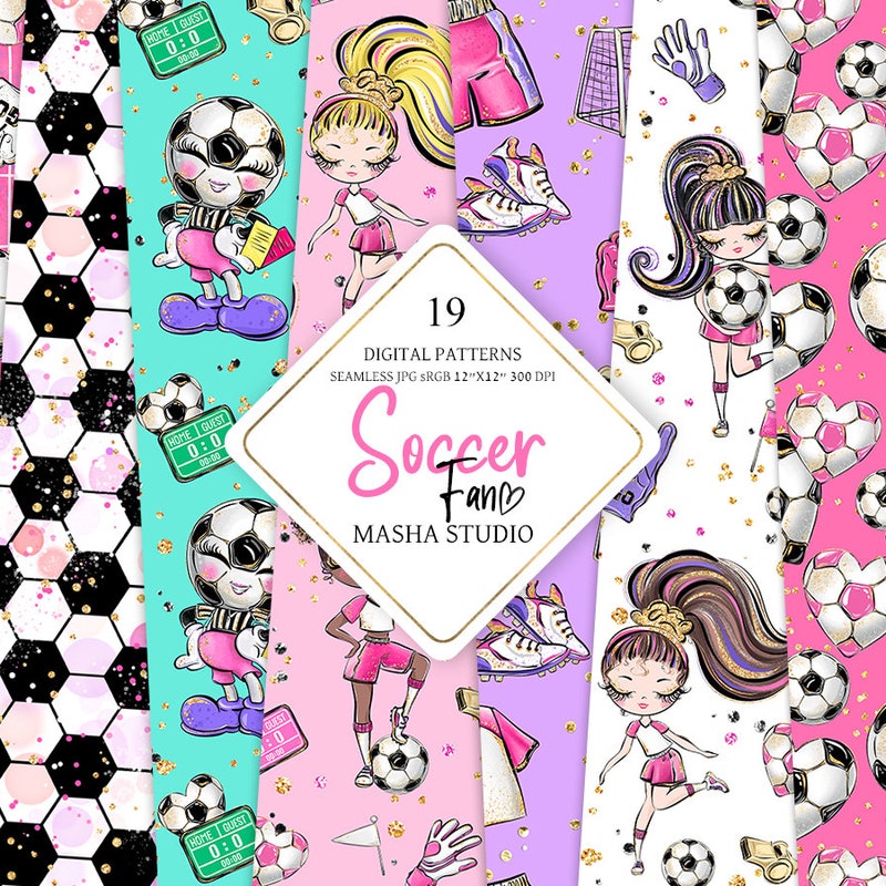 Soccer Pattern - Etsy
