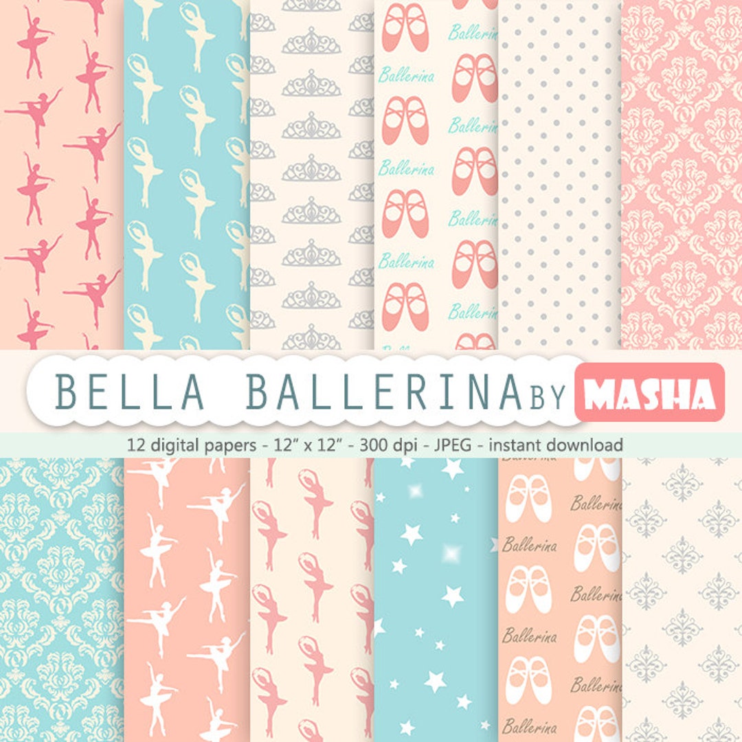 Digital Paper Ballerina: ballerina DIGITAL Paper - Etsy UK