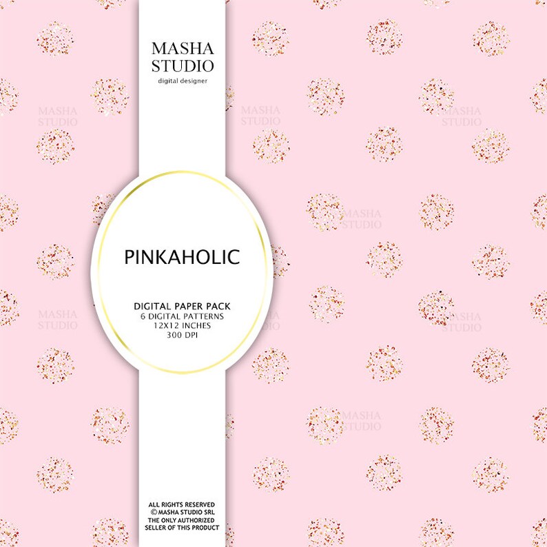 Pink Digital Papers Pink Paper Pack Pink Glitter Digital | Etsy