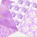 Birthday Digital Paper Purple Party Paper Pack Birthday Cake Pattern ...