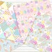 Easter Digital Paper Pack, Easter Bunny Digital Paper Bunny Pattern ...