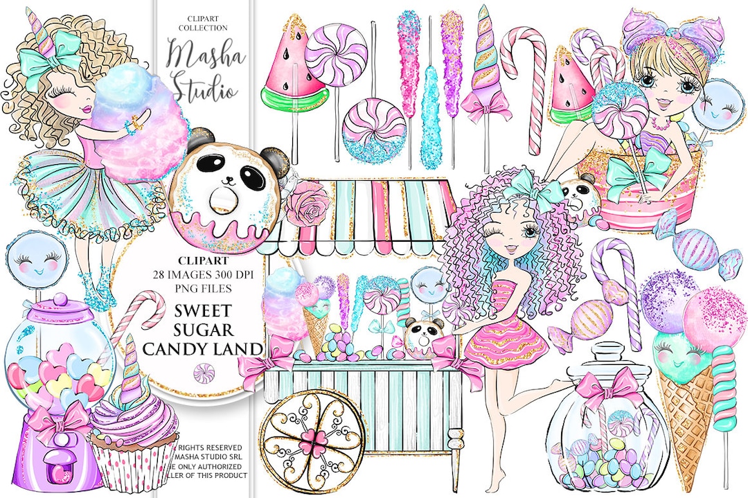 Sweet Sugar Candy Land Clipart Sweet Clipart Candy Clipart Sugar Girl ...