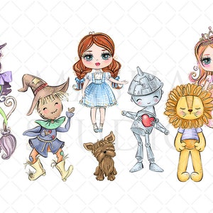The Wonderful Wizard Clipart, Dorothy Clipart, Wizard PNG, Tin Man ...