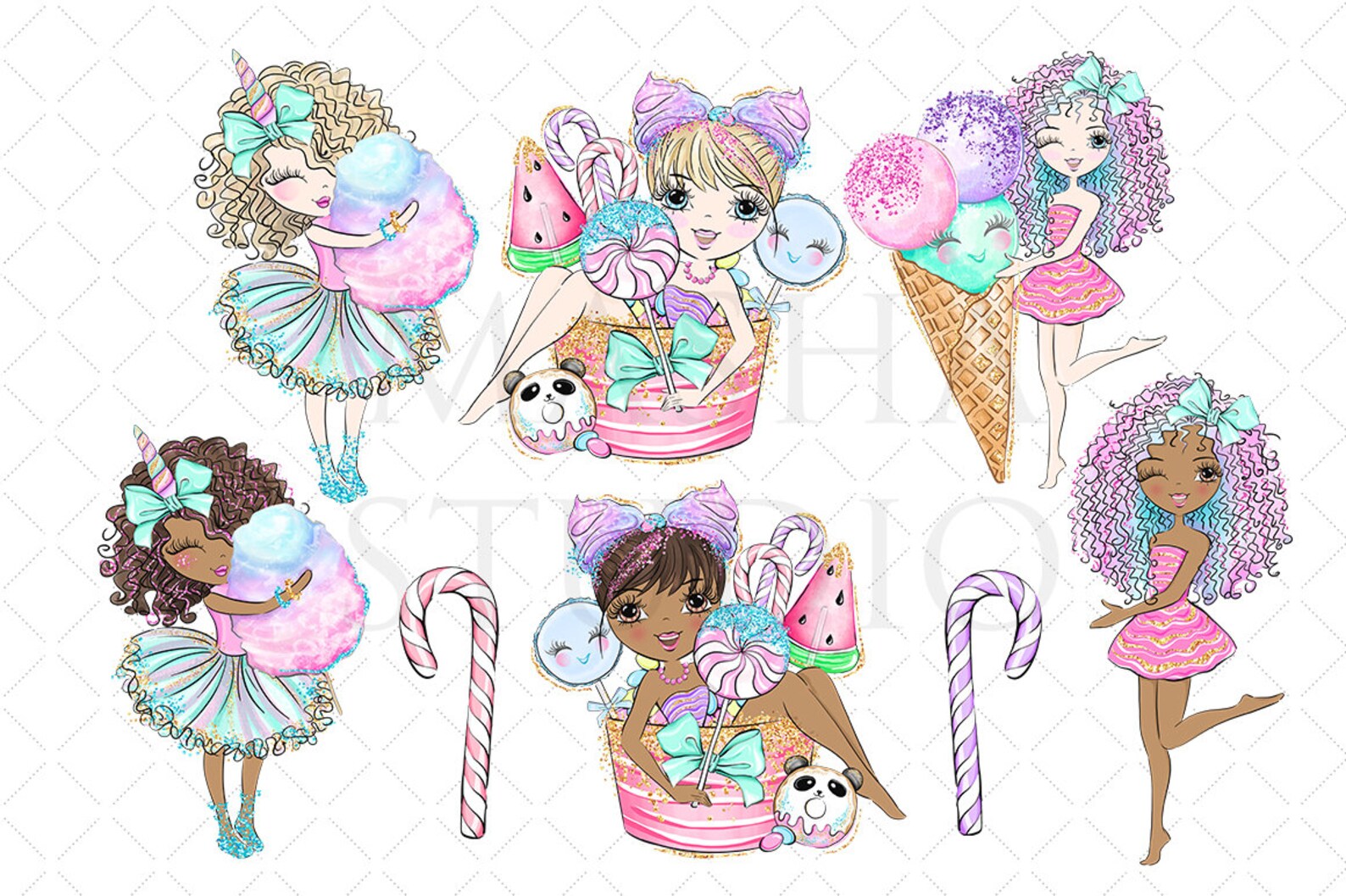Sweet Sugar Candy Land Clipart Sweet Clipart Candy Clipart - Etsy
