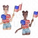 4th of July Clipart, Patriotic Clipart, American Girl Clipart ...
