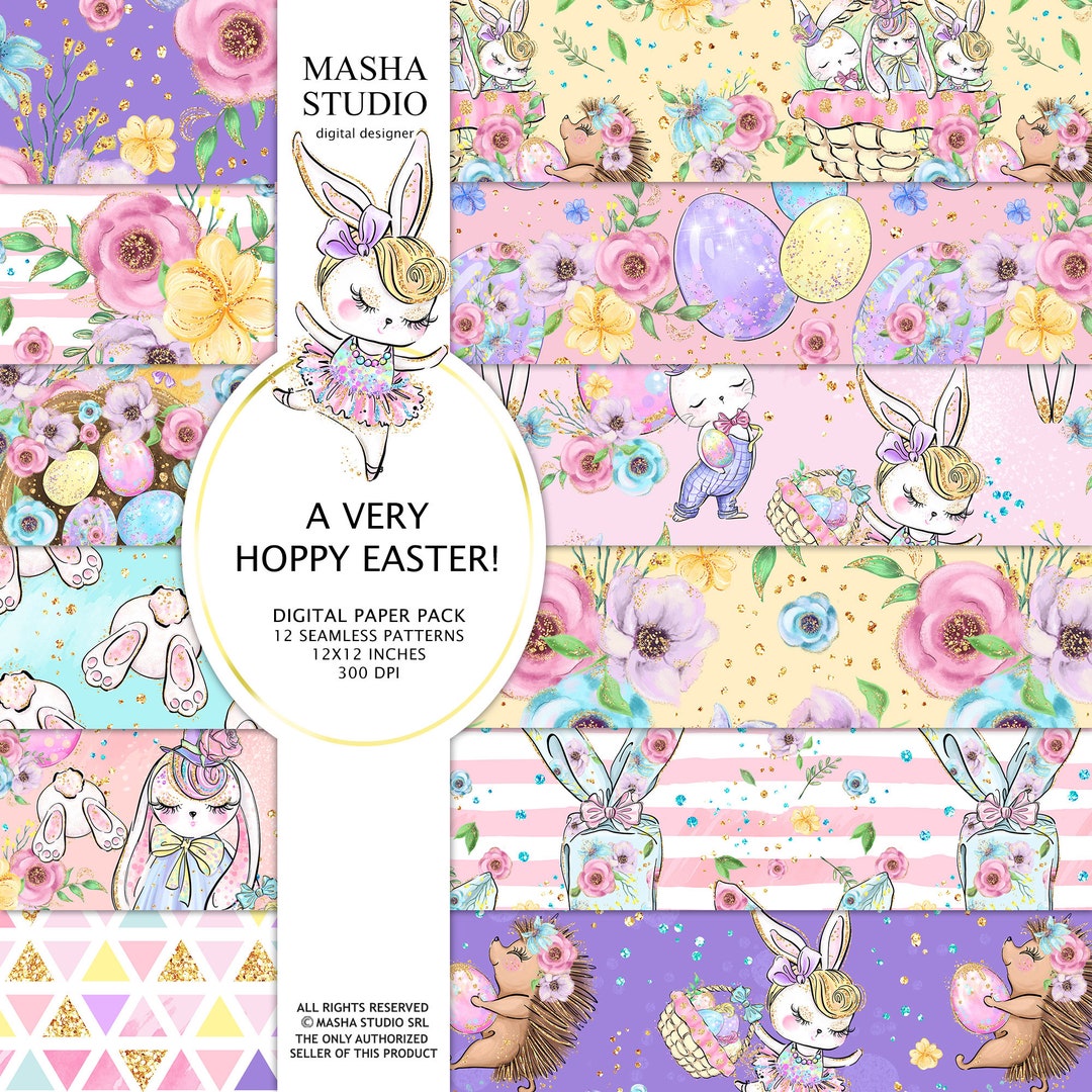 Easter Digital Papers 2021, Easter Background, Easter Seamless Papers ...