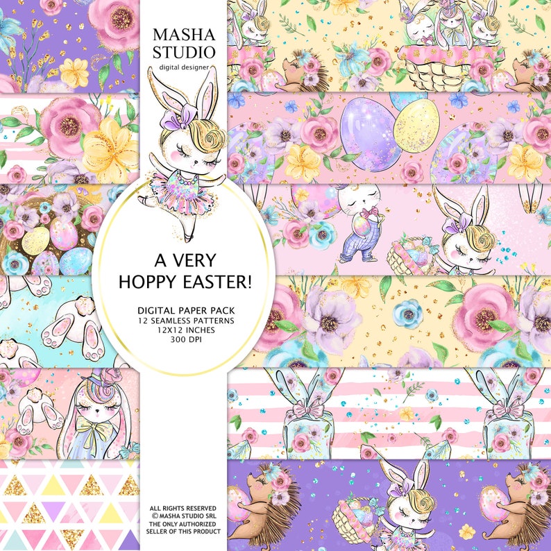Easter Digital Papers 2021 Easter Background Easter Seamless - Etsy