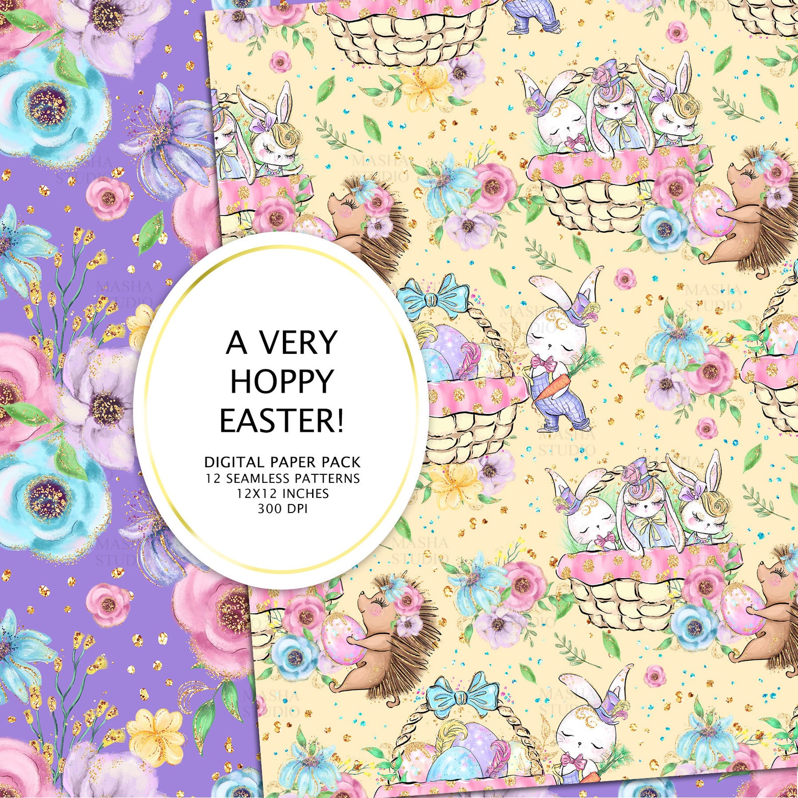 Easter Digital Papers 2021 Easter Background Easter Seamless - Etsy