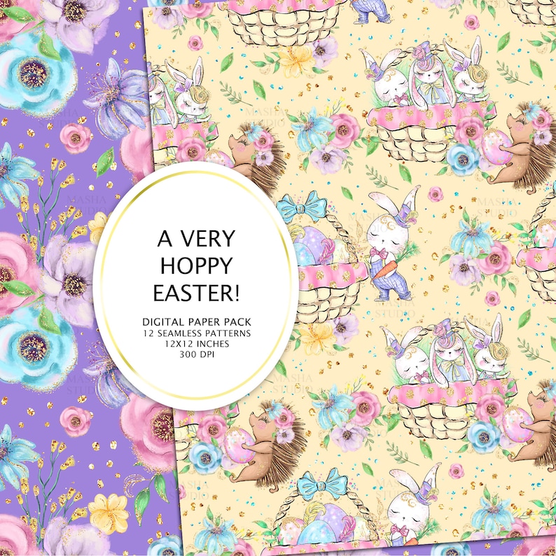 Easter Digital Papers 2021 Easter Background Easter Seamless - Etsy