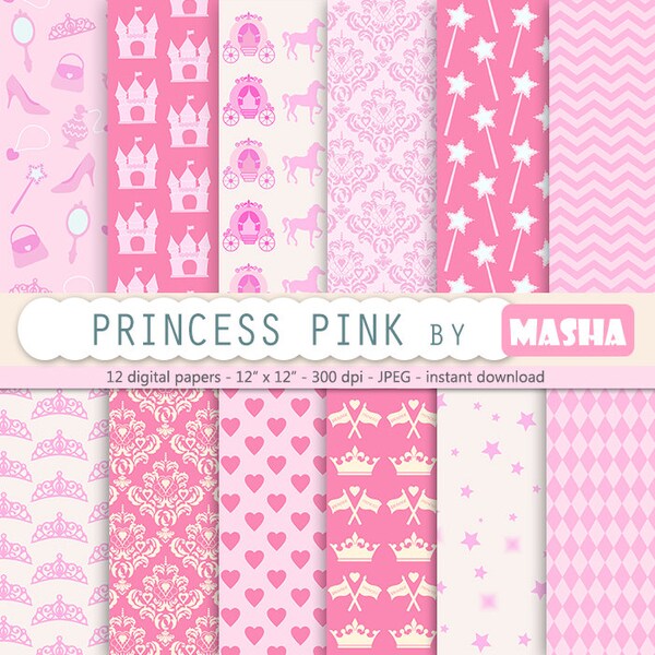 Damask Digital Paper - Etsy