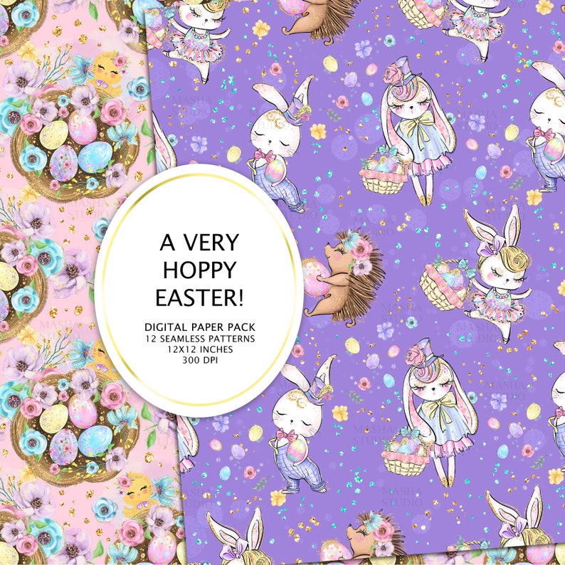 Easter Digital Papers 2021 Easter Background Easter Seamless - Etsy