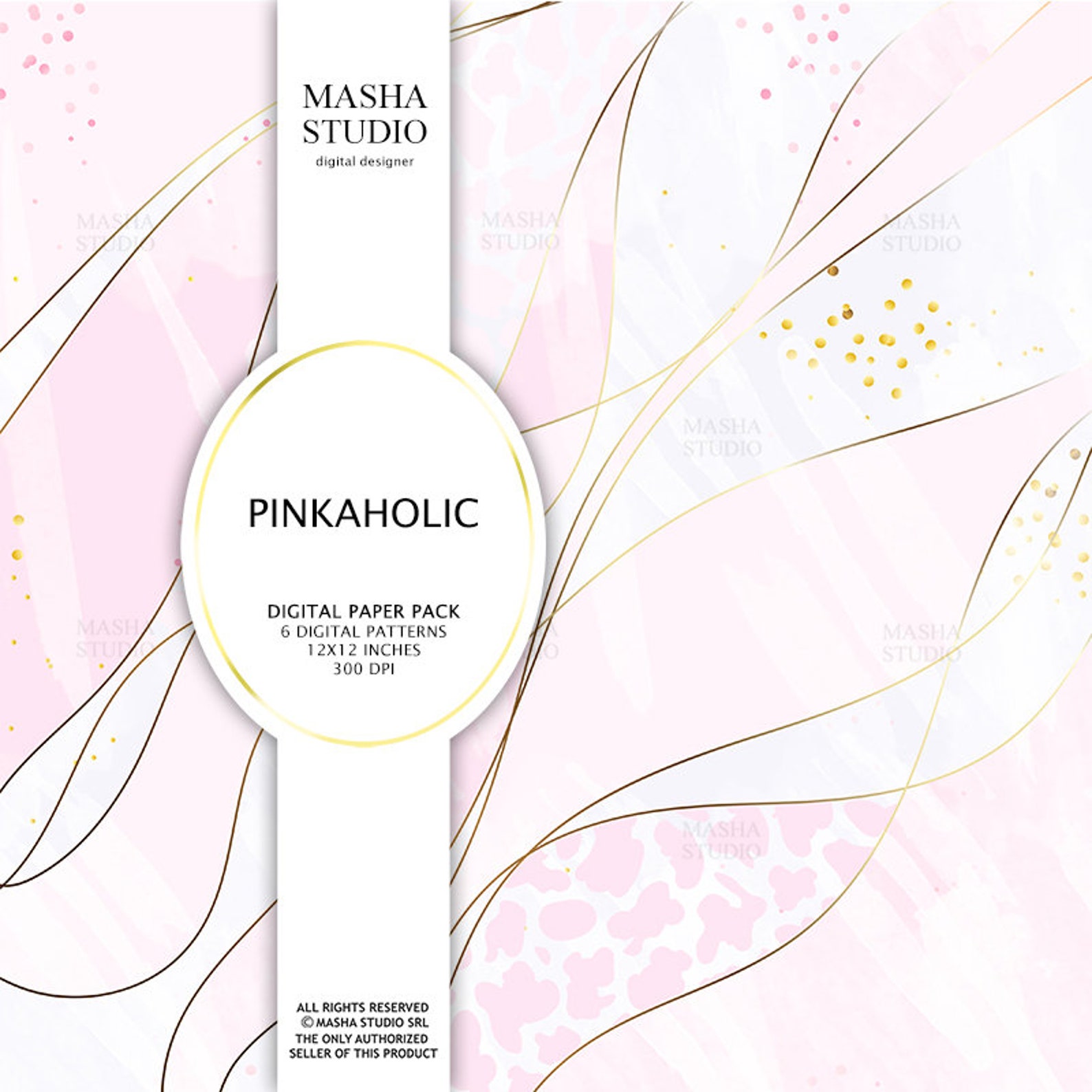 Pink Digital Papers, Pink Paper Pack, Pink Glitter Digital Paper, Beige ...
