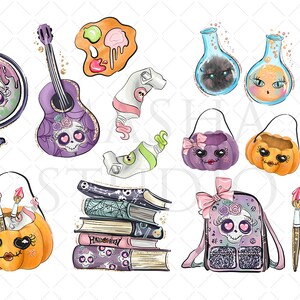Halloween Clipart, School Clipart, Halloween Illustrations, Halloween ...