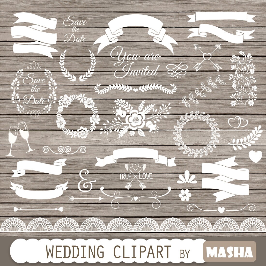Wedding Banner Clip Art