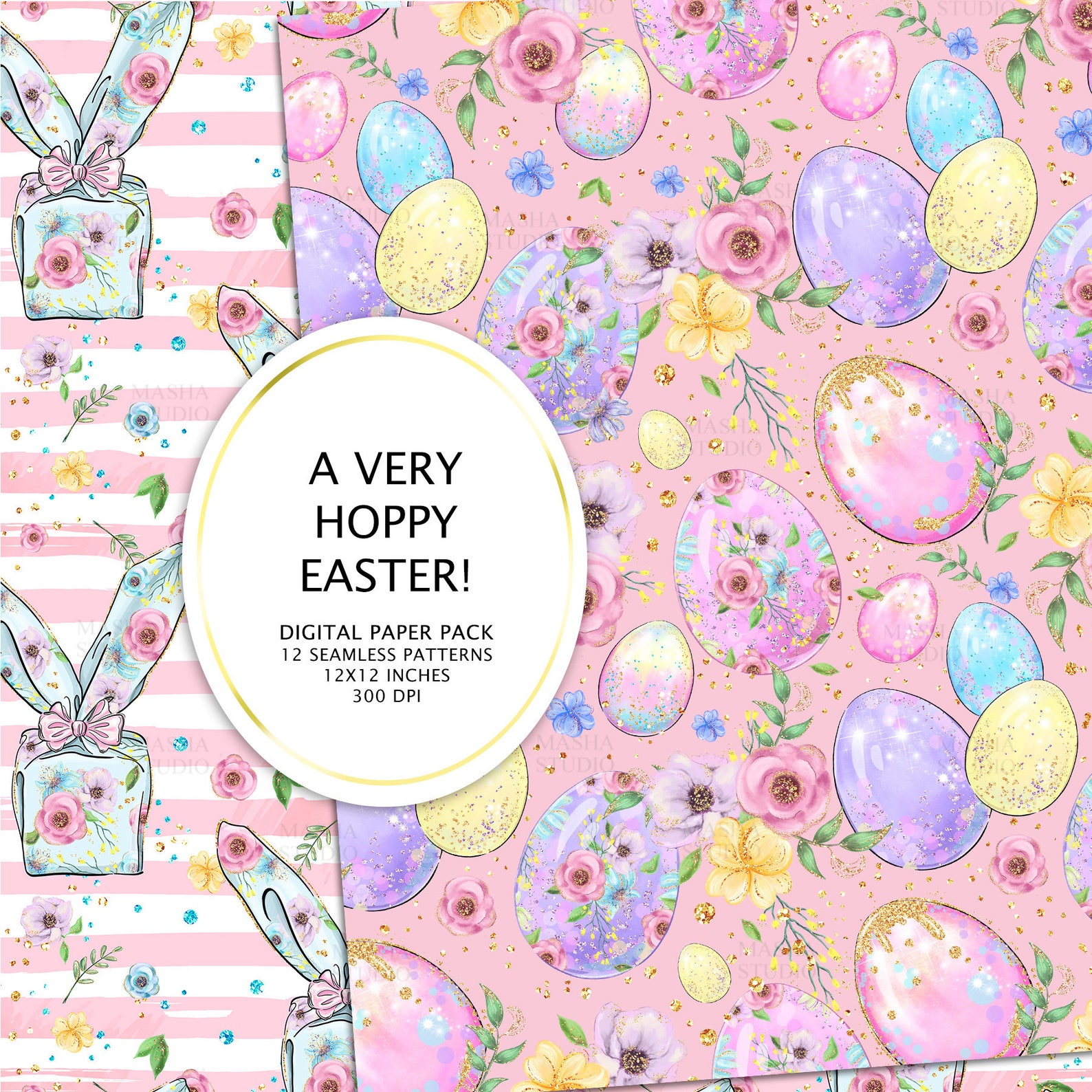 Easter Digital Papers 2021 Easter Background Easter Seamless - Etsy