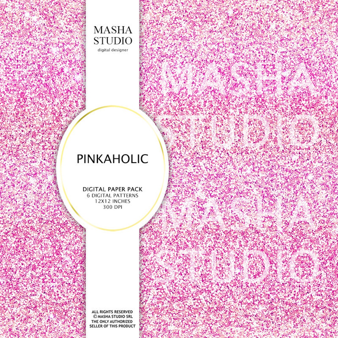 Pink Digital Papers, Pink Paper Pack, Pink Glitter Digital Paper, Beige ...