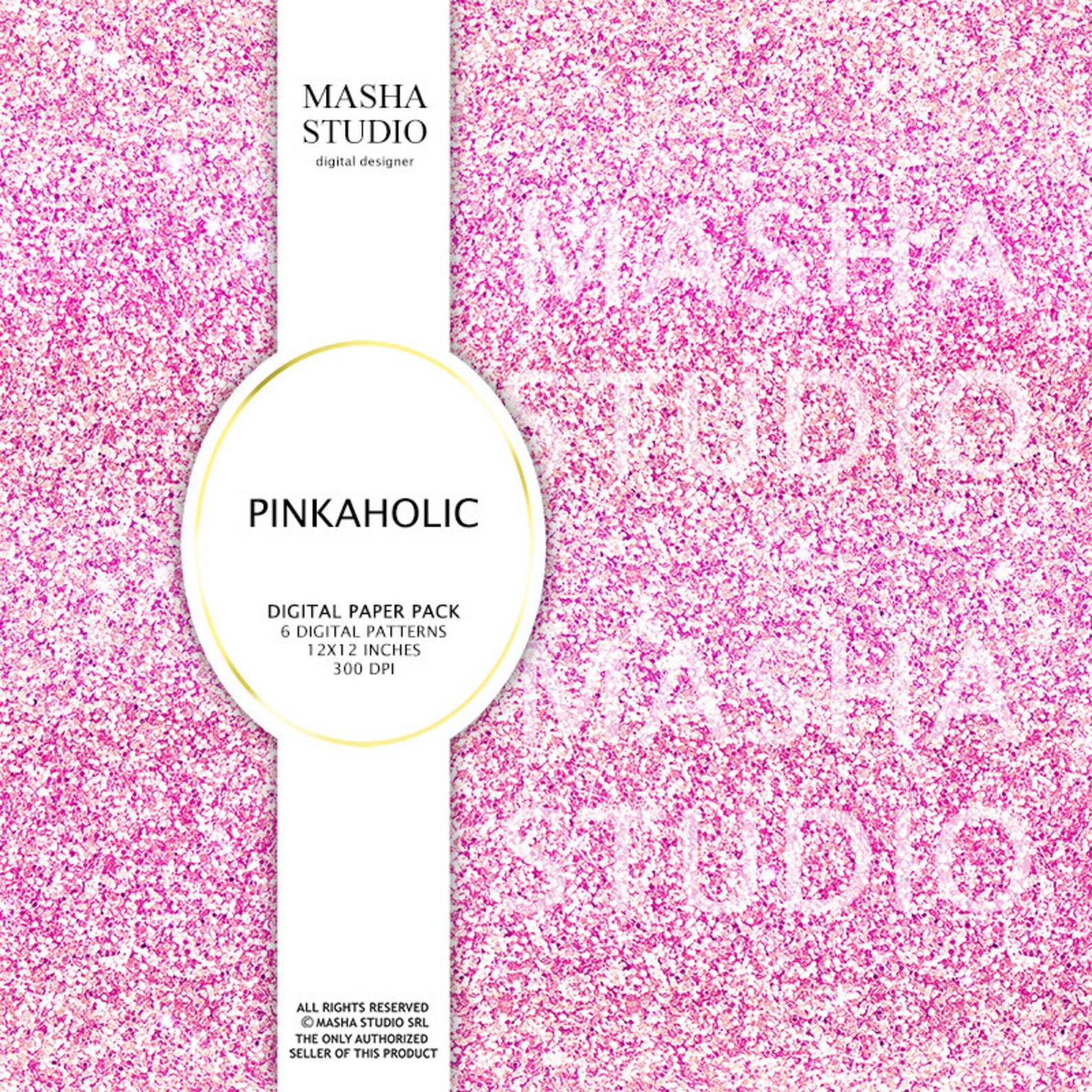 Pink Digital Papers, Pink Paper Pack, Pink Glitter Digital Paper, Beige ...
