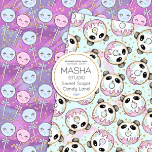 Sweet Sugar Candy Land Digital Papers Candy Digital Papers Candy Girl ...