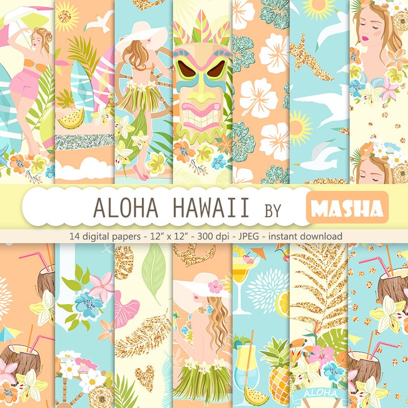 Hawaiian Paper - Etsy