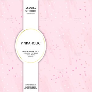 Pink Digital Papers, Pink Paper Pack, Pink Glitter Digital Paper, Beige ...