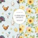 Farm Animals Digital Papers, Domestic Animals Patterns, Farmhouse ...