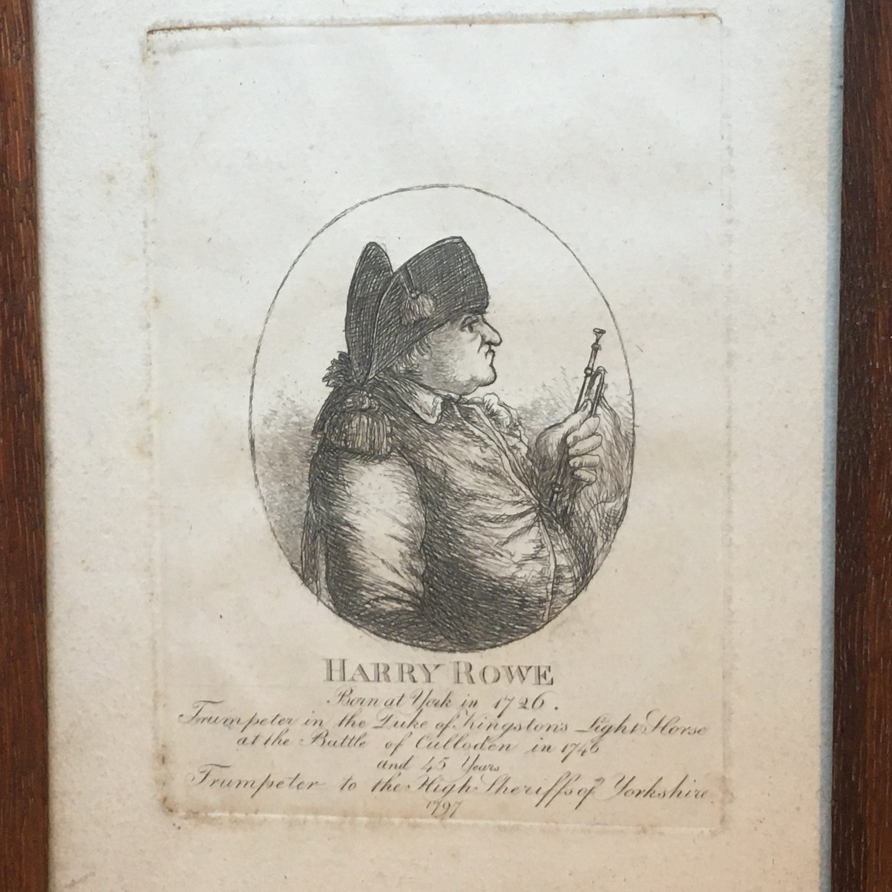 Antique Framed Etching of Harry Rowe, a Man With Quite a Story - Etsy
