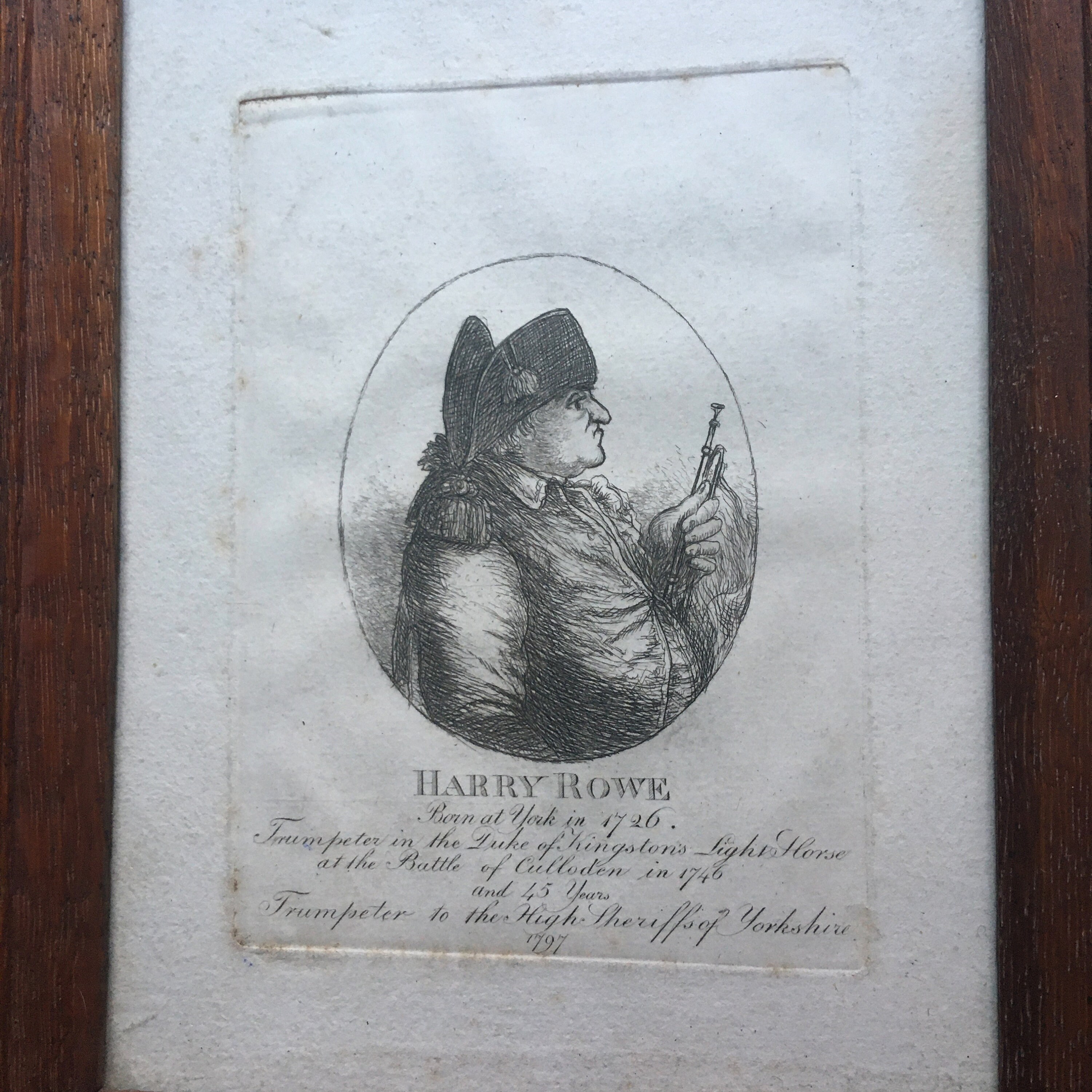 Antique Framed Etching of Harry Rowe, a Man With Quite a Story - Etsy