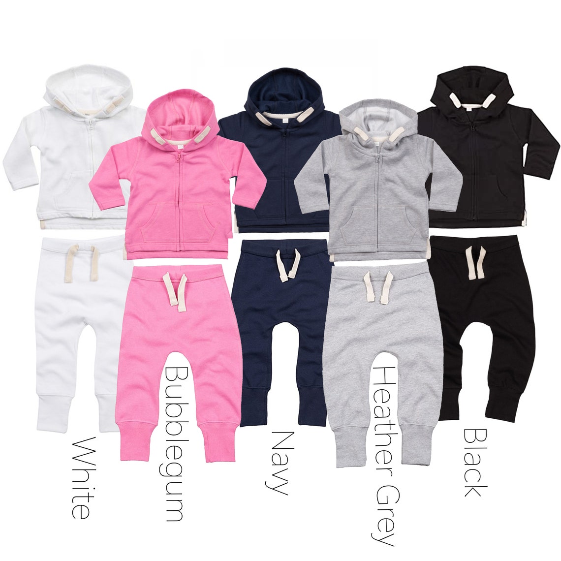 Personalised Baby/Toddler Tracksuit. Hoodie Joggers Initials | Etsy